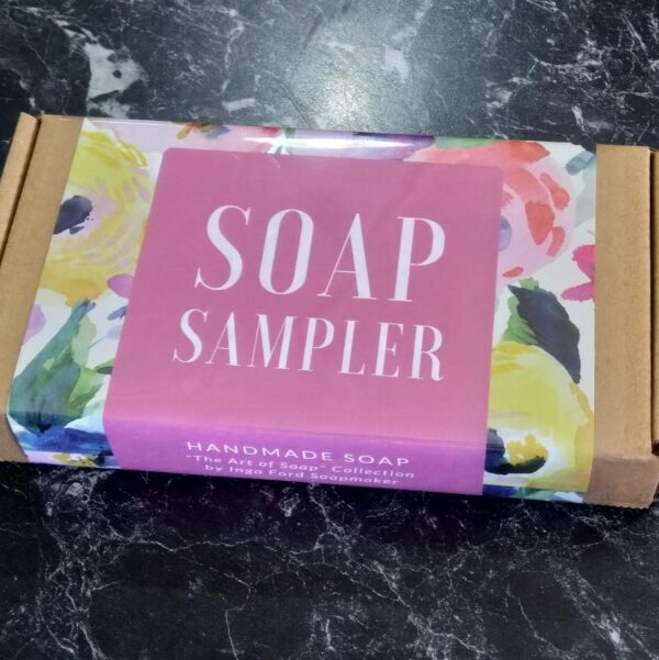 “Art of Soap” Mini Bar Sampler (Multicolour Wrapper) – Inga Ford Soapmaker